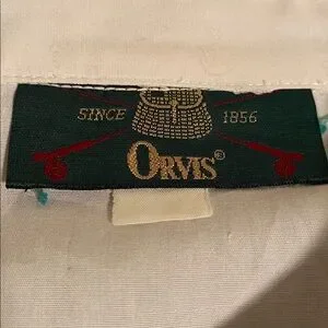 Orvis | Tops | Orvis Vintage White Lace Trimmed Tuxedo Front Blouse Dry ...